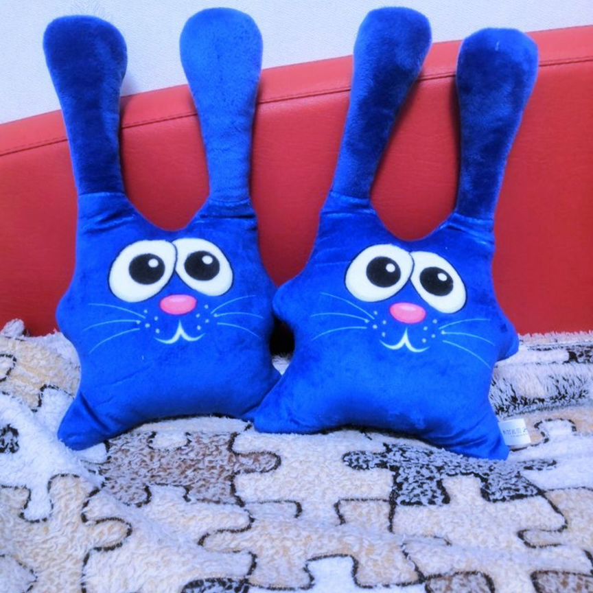 Плюшевые двойняшки Зайки- красавцы