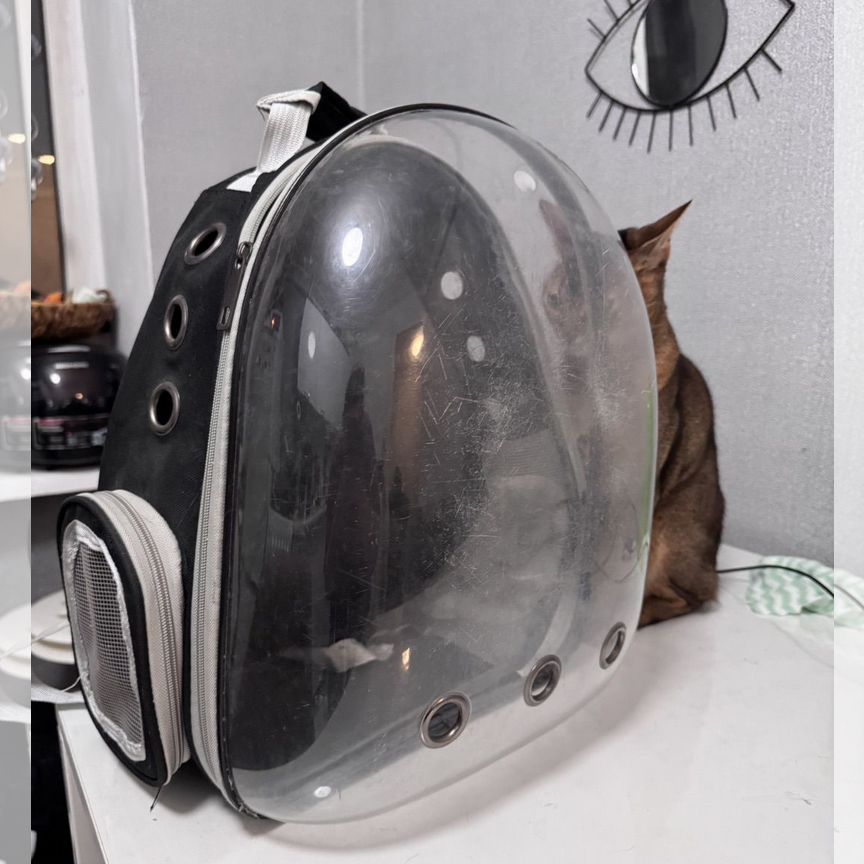 Рюкзак-переноска для животных с окном для обзора