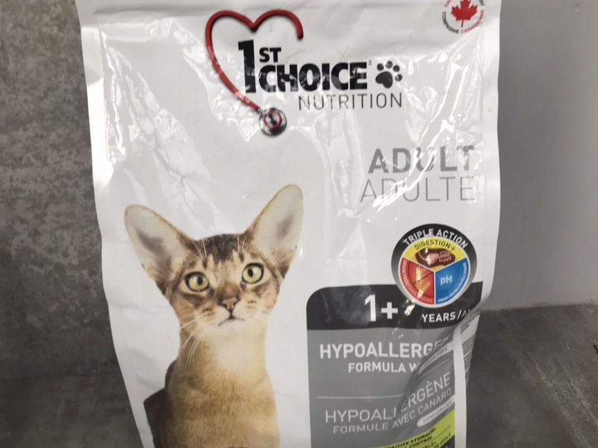 Корм для кошек 1st choice hypoallergenic