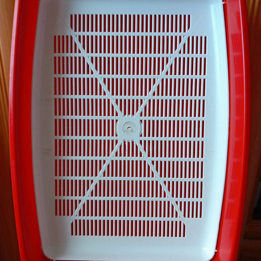 Лоток для кошек с сеткой б/у