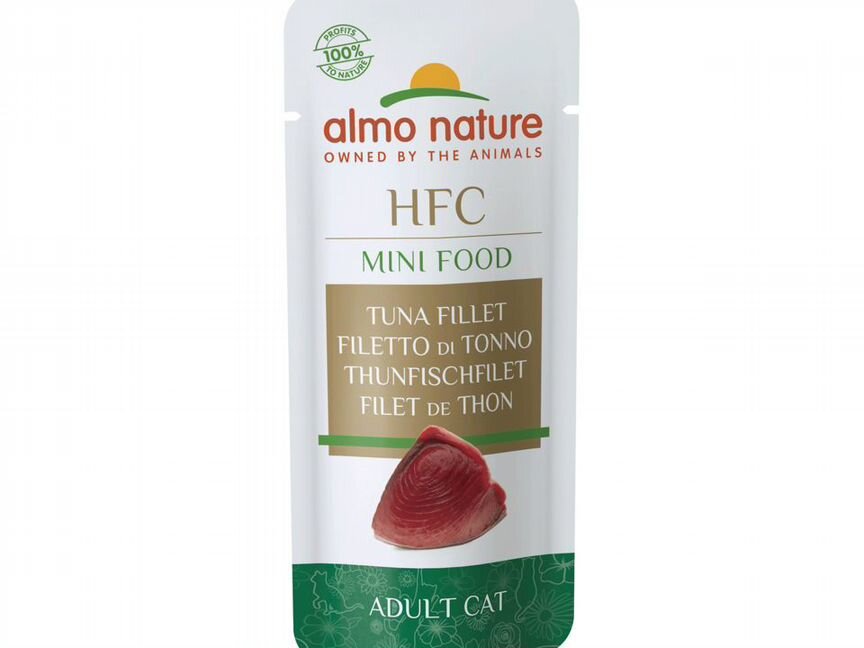 Almo Nature лакомство для кошек "Филе Тунца&q