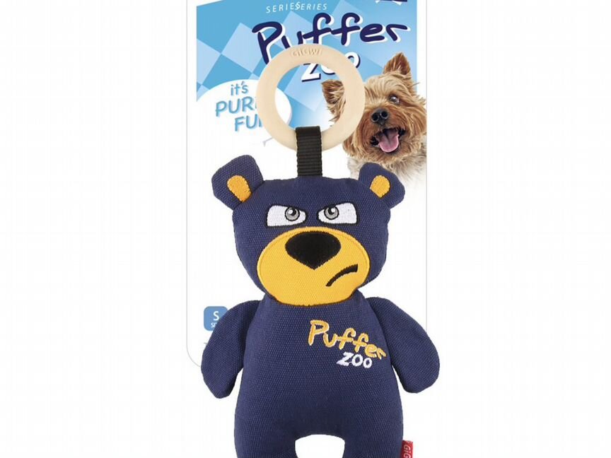 Игрушка gigwi puffer zoo медведь
