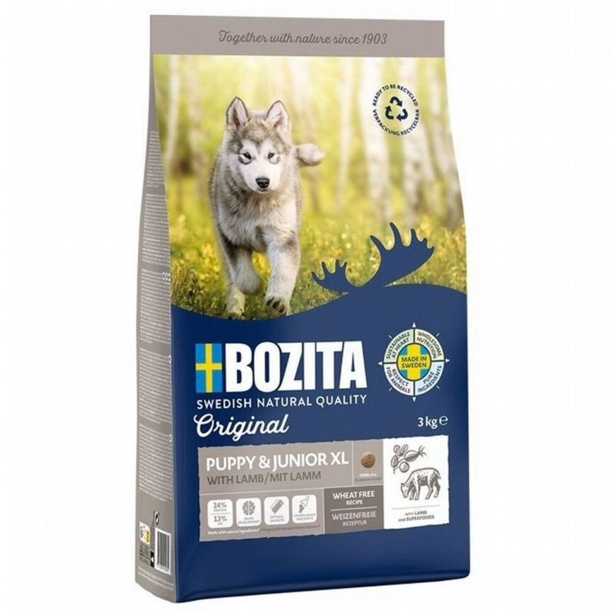 Бозита Bozita Puppy & Junior 3кг для собак