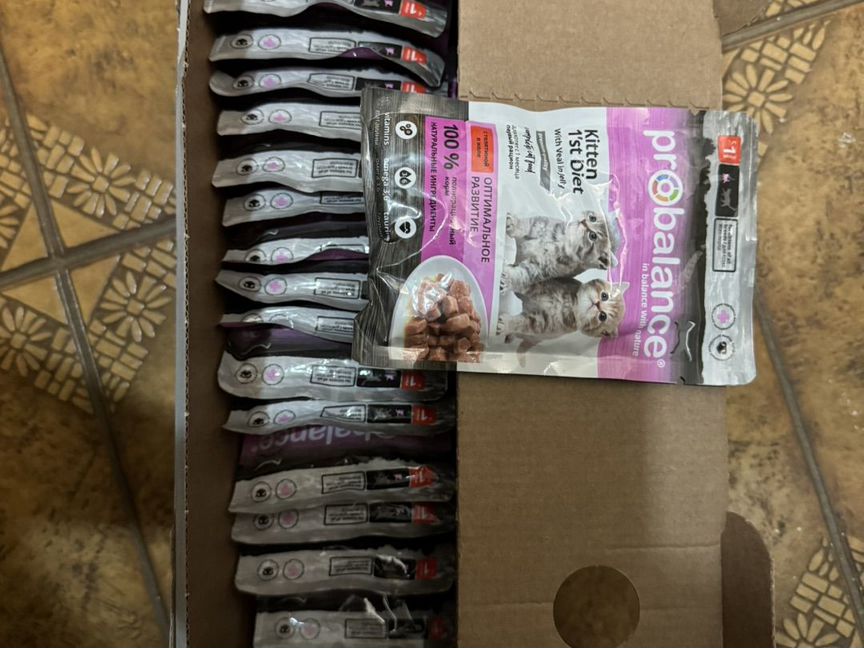 Кошачий корм 25+19 штук