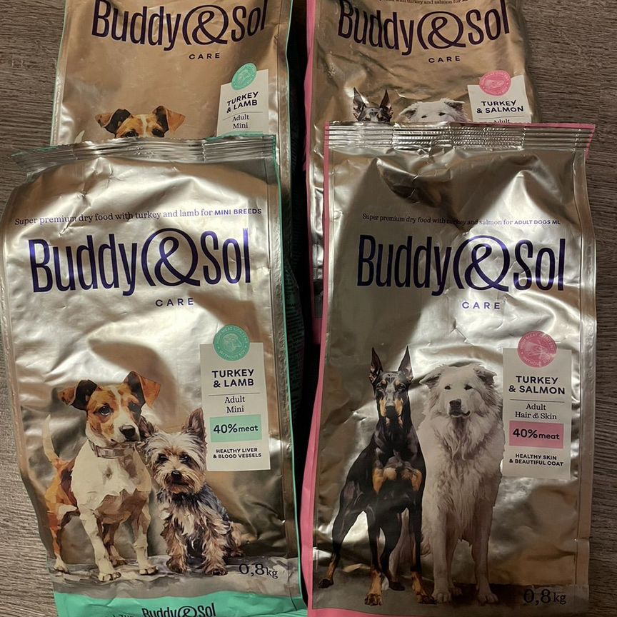 Сухой корм Buddy&Sol Care hair & skin
