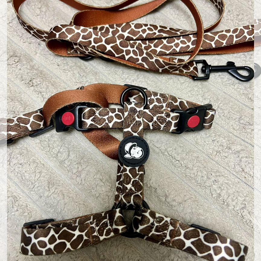 Шлейка анатомическая с поводком для собак новая