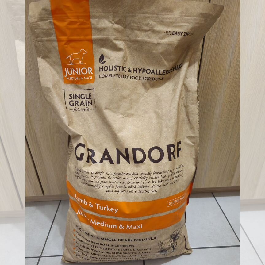 Корм для собак grandorf 10кг, 3 мешка