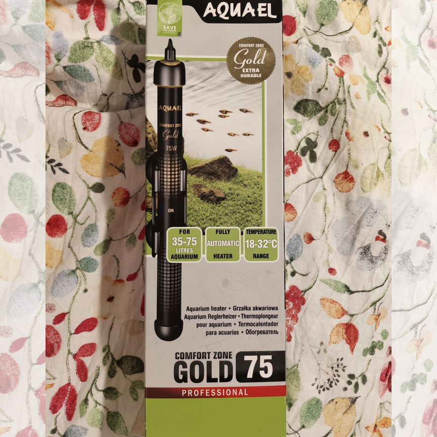 Обогреватель для аквариума aquael gold 75w