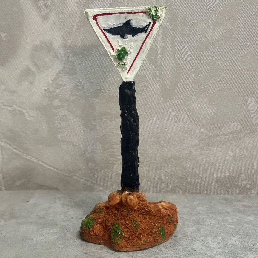 Декорация для аквариума Дорожный знак