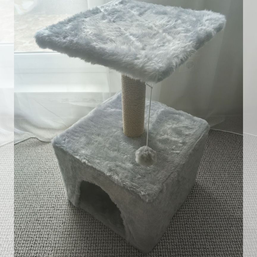 Когтеточка, домик для кошки новый