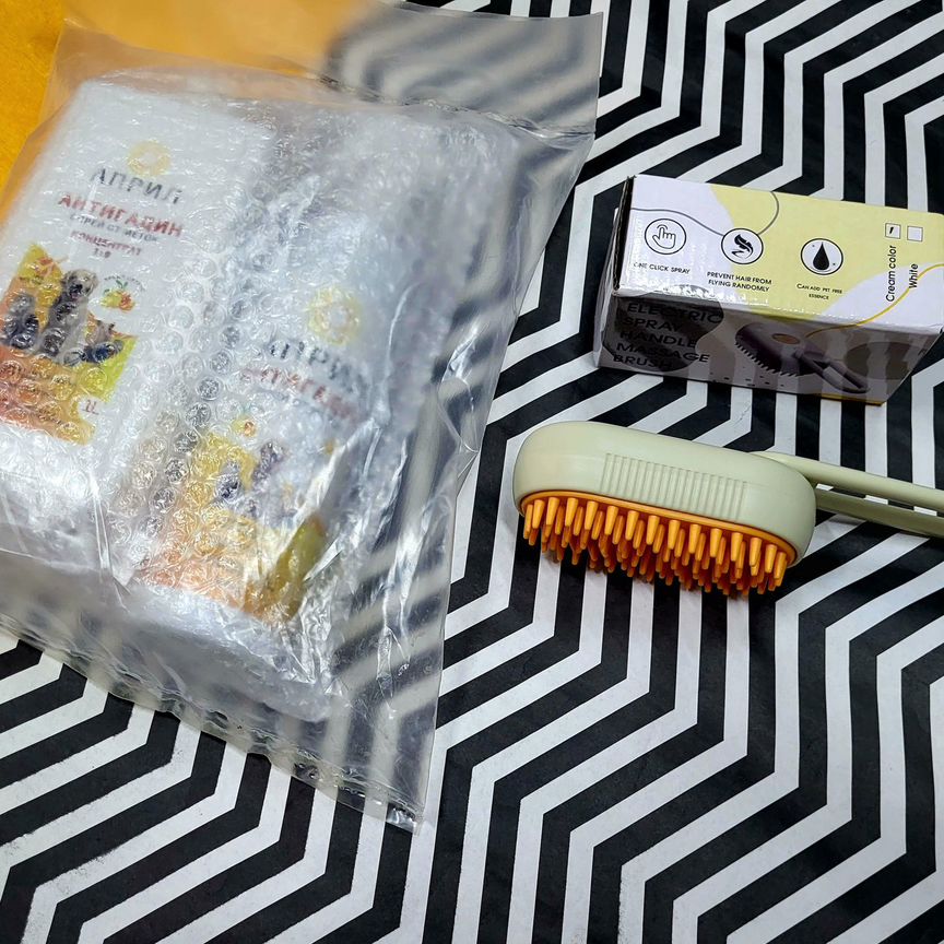 Набор для кошек и собак щётка расческа