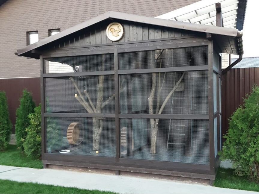 Вольер для белок и попугаев