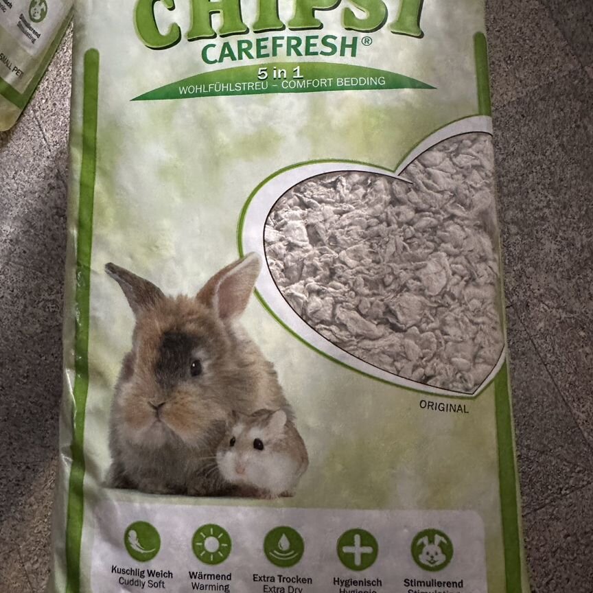 Бумажный наполнитель chipsi carefresh