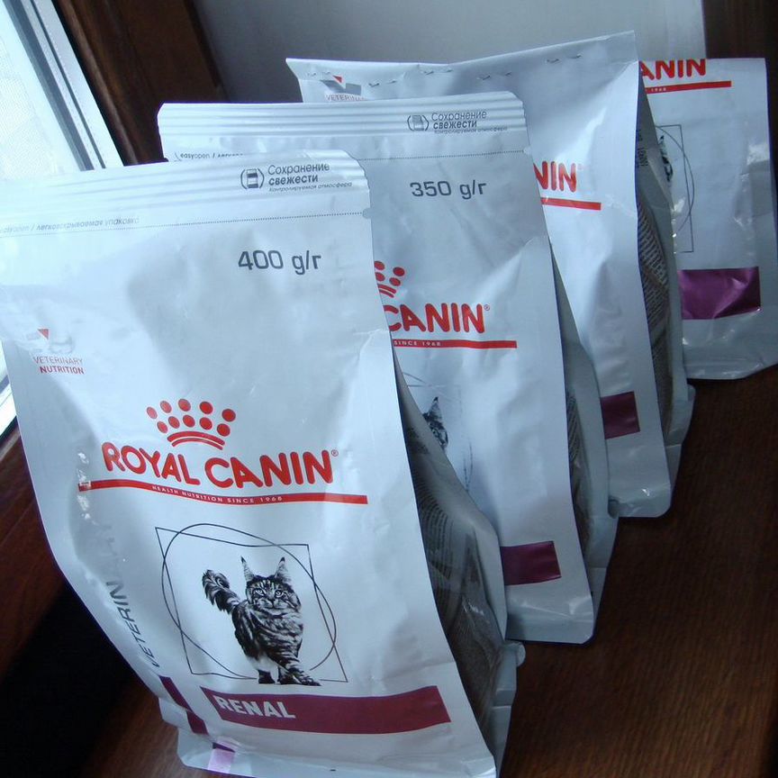 Корм для кошек Royal Canin Renal, 3 пачки по 400 г