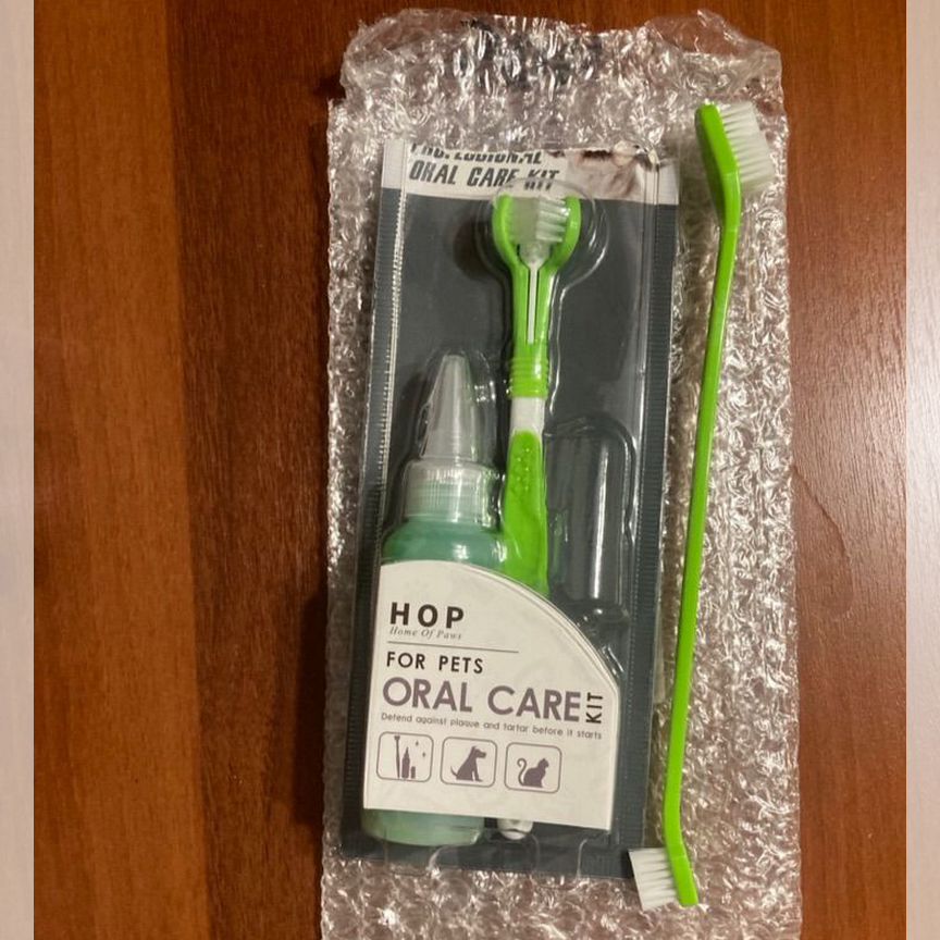 Набор для чистки зубов животным