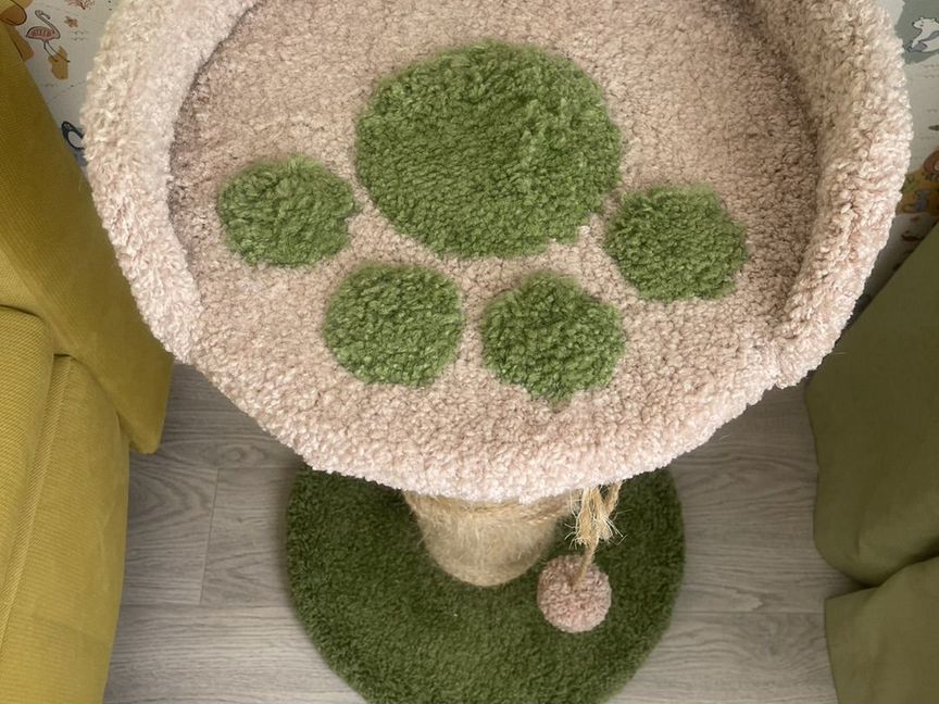 Когтеточка-столбик с лежанкой Ряпушка