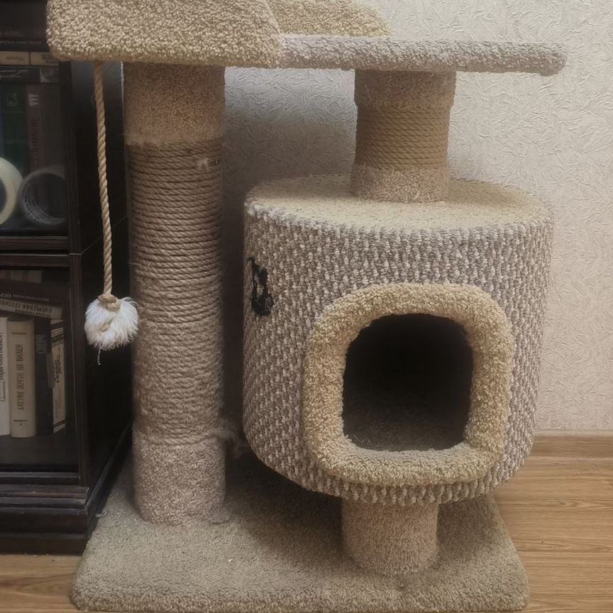 Когтеточка домик для кошки бу