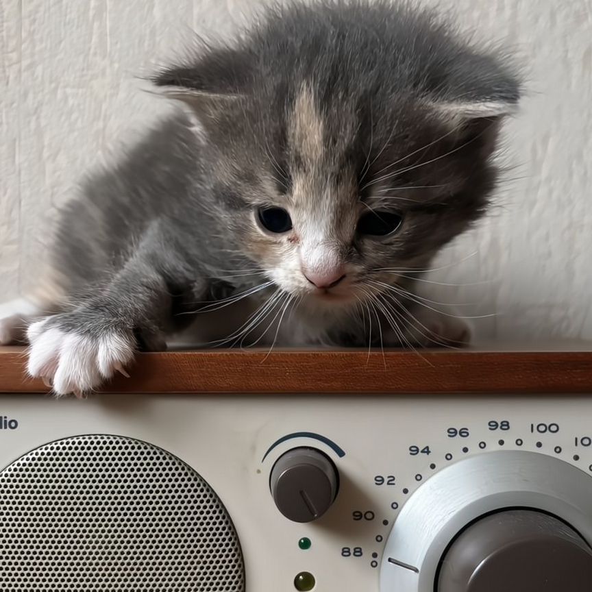 Шотландский вислоухий короткошёрстный котёнок