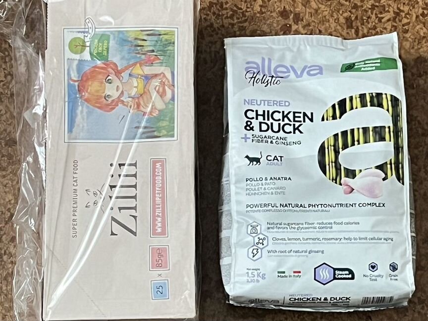 Корм для кошек Alleva & Zillii