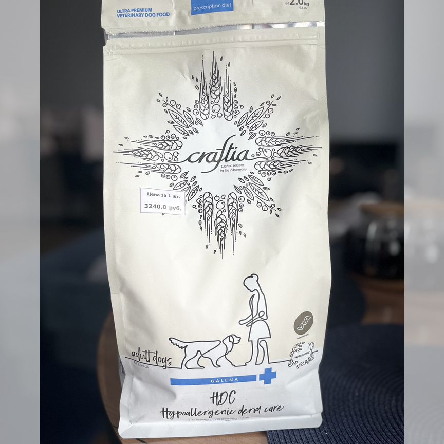 Корм для собак Crafria Hypoallergenic