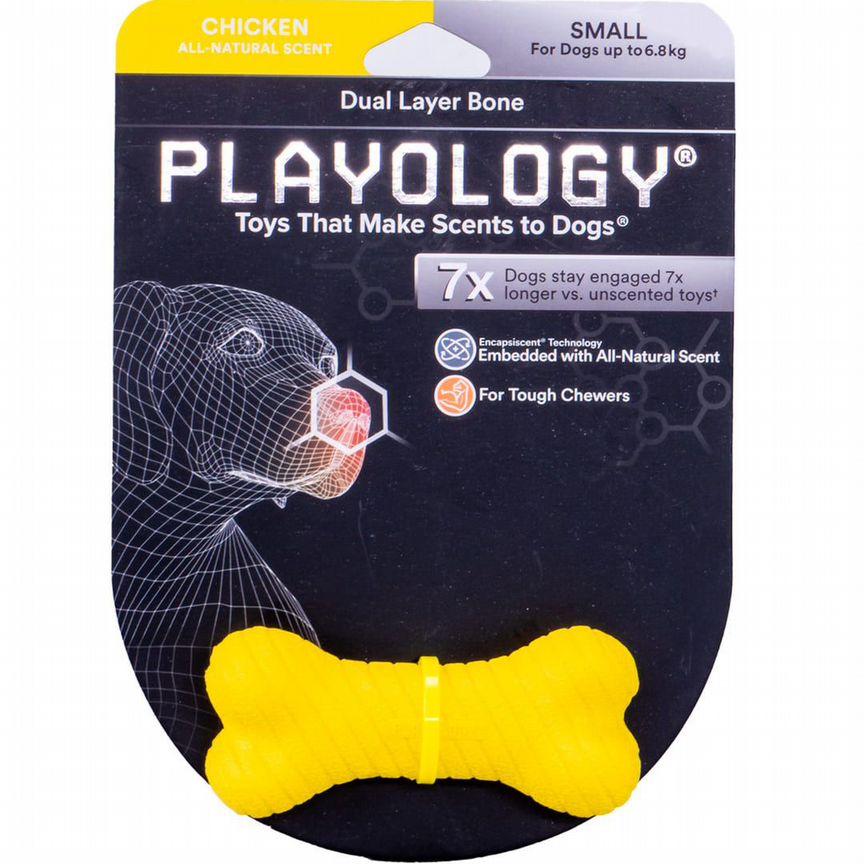 Playology двухслойная жевательная косточка для соб