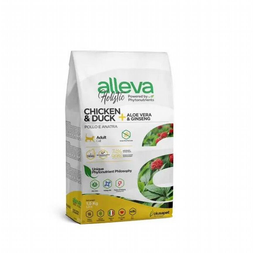 Корм для кошек Alleva беззерновой 1,5 кг
