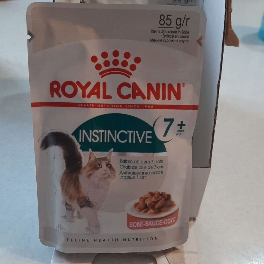 Влажный корм для кошек royal canin instinctive 7 