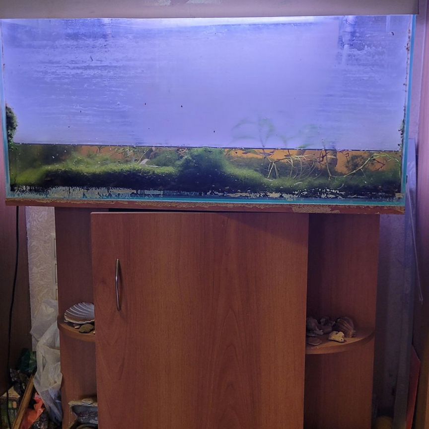 Аквариум 110 литров + тумба
