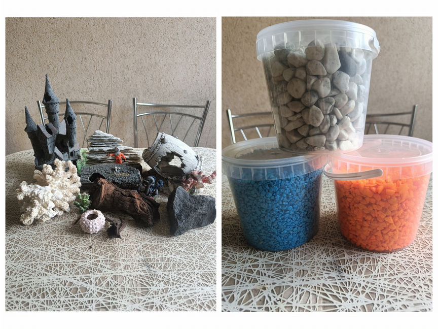 Грунт/декорации для аквариума