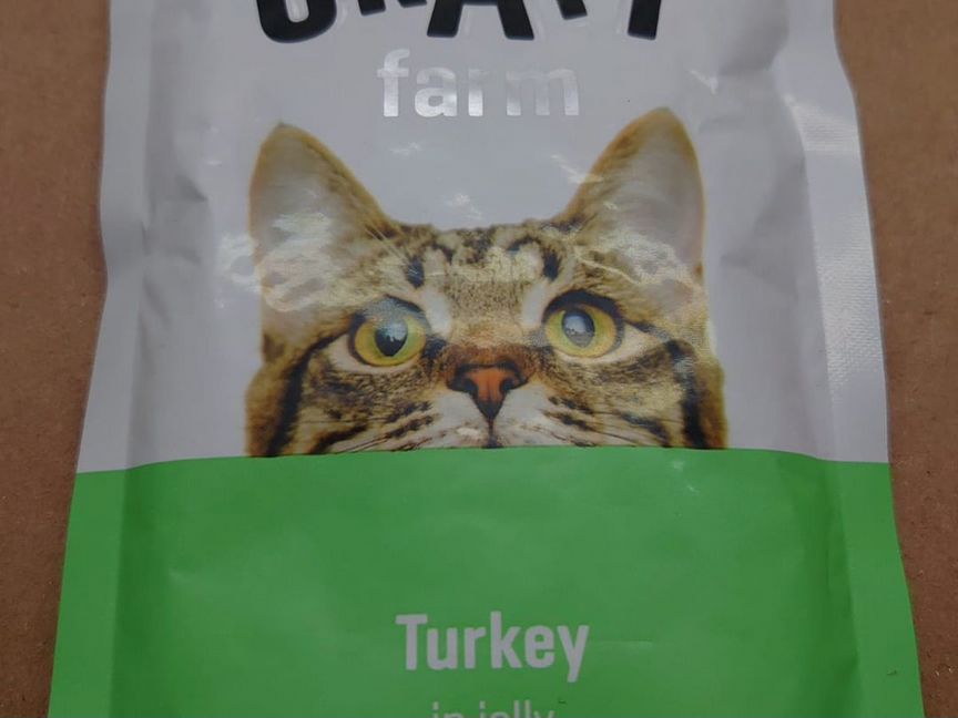 Корм д/кошек Crafty farm индейка в желе 85г