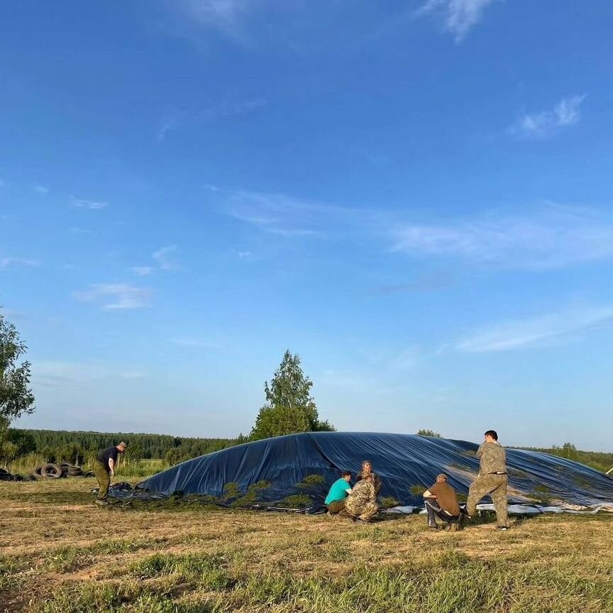 Силосная пленка черная 18*50