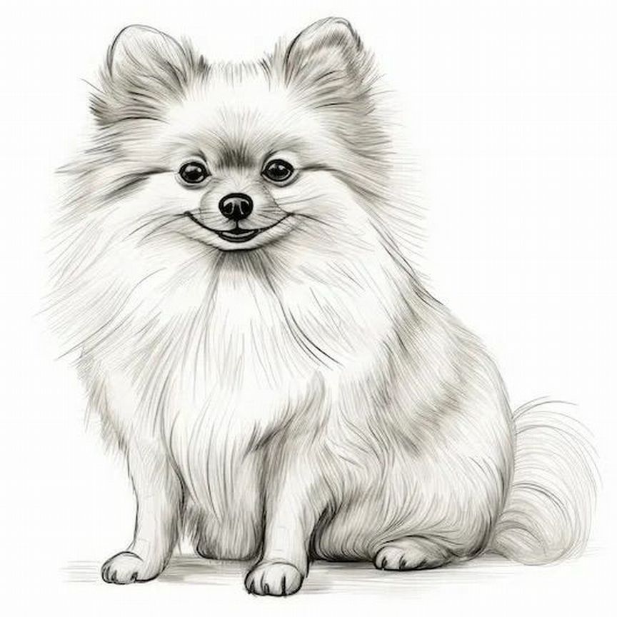 Померанский шпиц, взрослая собака