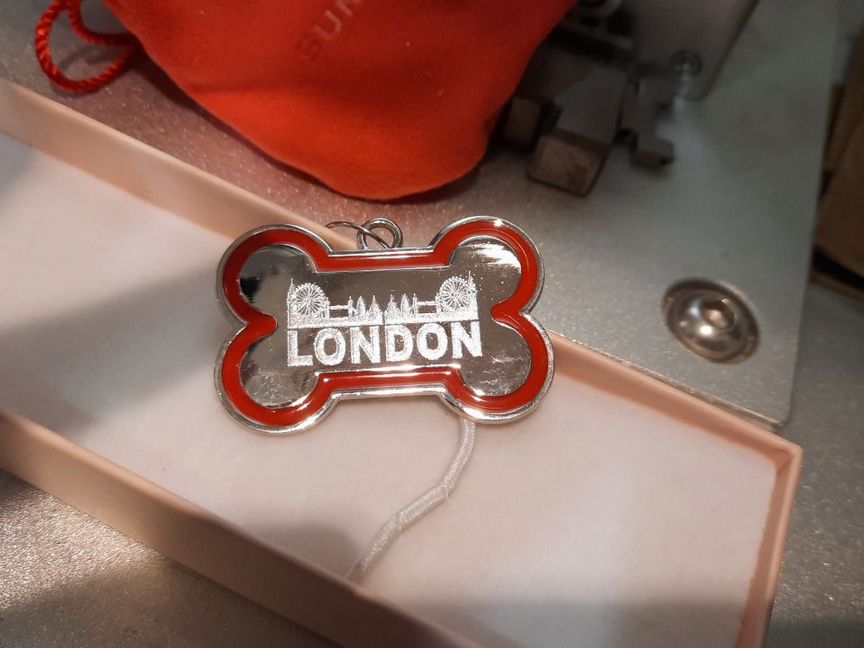 Адресник для собак с гравировкой (нерж.сталь)