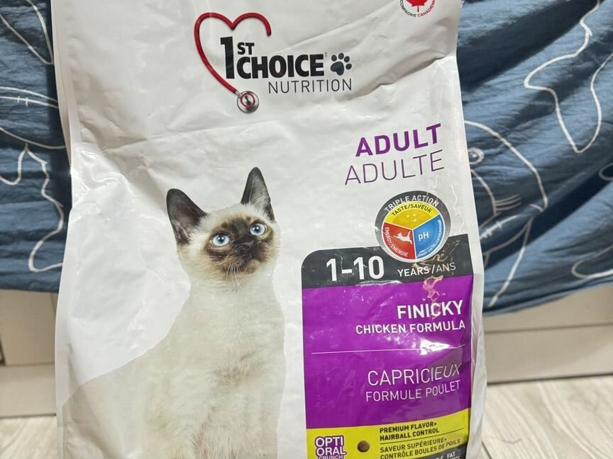 Корм 1st choice для привередливых кошек 5.44kg