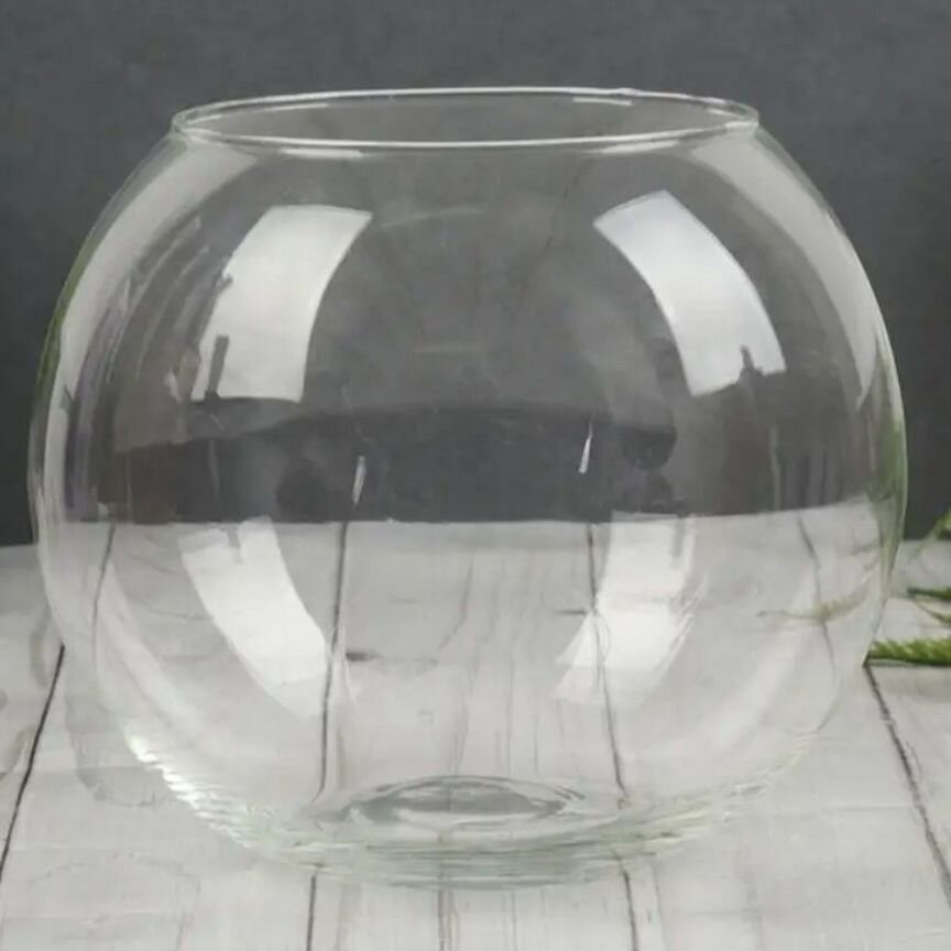 Аквариум круглый на 2 л