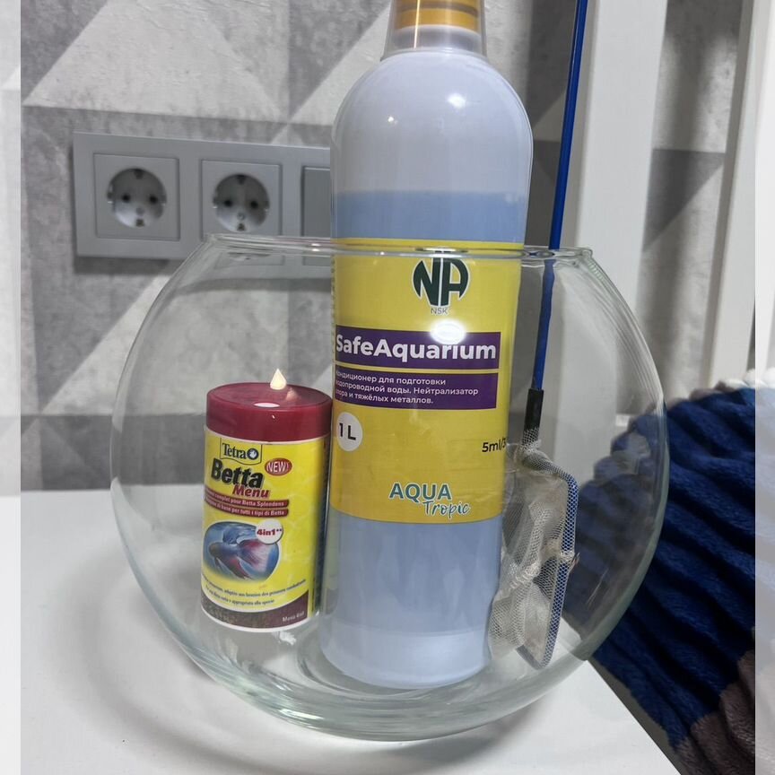 Средство для очистки воды, корм, без аквариума