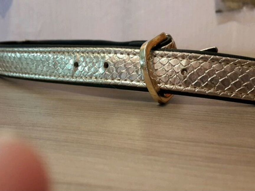 Ошейник новый золотой новый, клетка для мелких жив