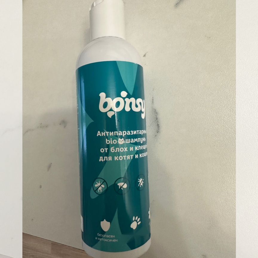 Шампунь bonsy антипаразитарный от блох и клещей