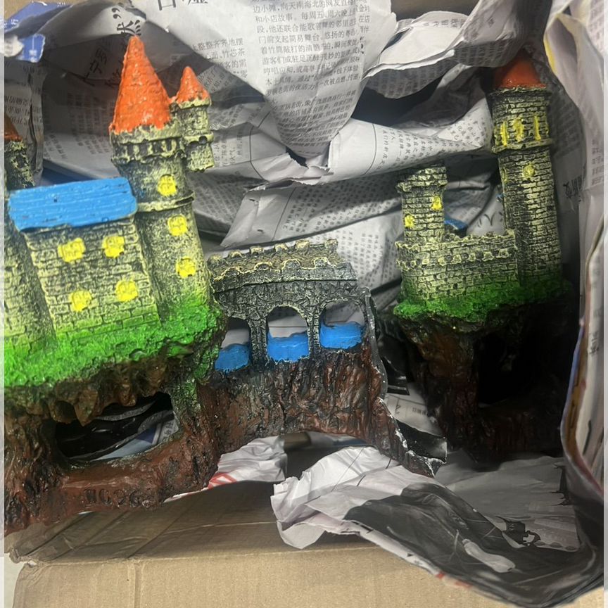 Декорации для аквариума замок