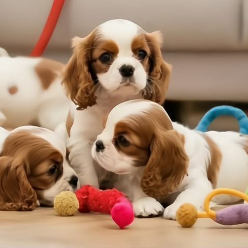 Кавалер кинг-чарльз-спаниель, щенок