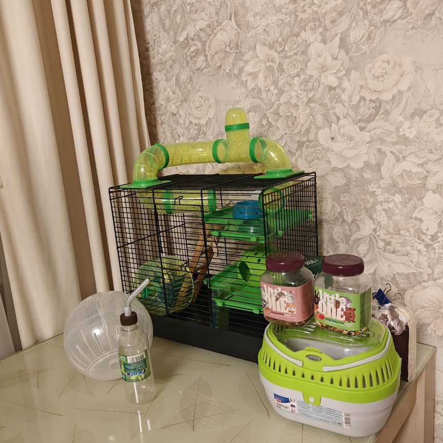 Клетка для грызунов с тоннелем