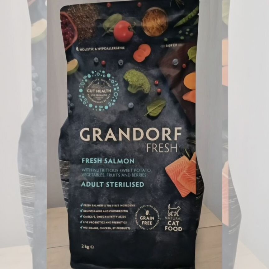 Grandorf fresh для стерилизованных кошек лосось