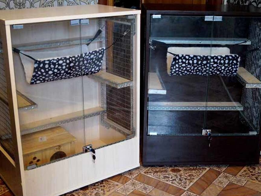 Новые витрины для шиншилл от производителя