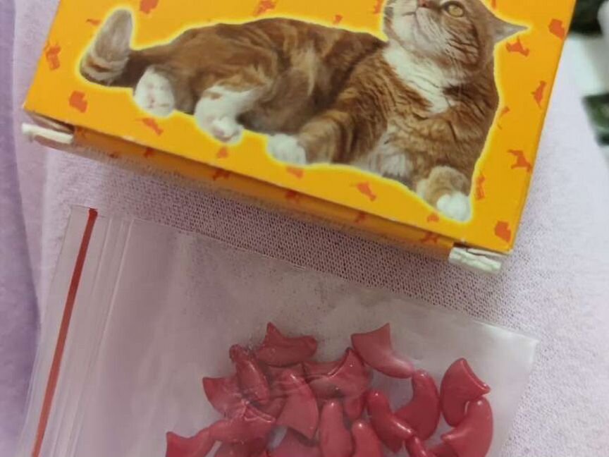 Антицарапки колпачки для кошек 30 шт без клея