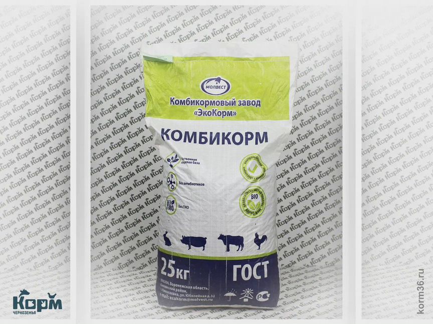 Комбикорм "Экокорм" для бройлеров Финиш пк-6