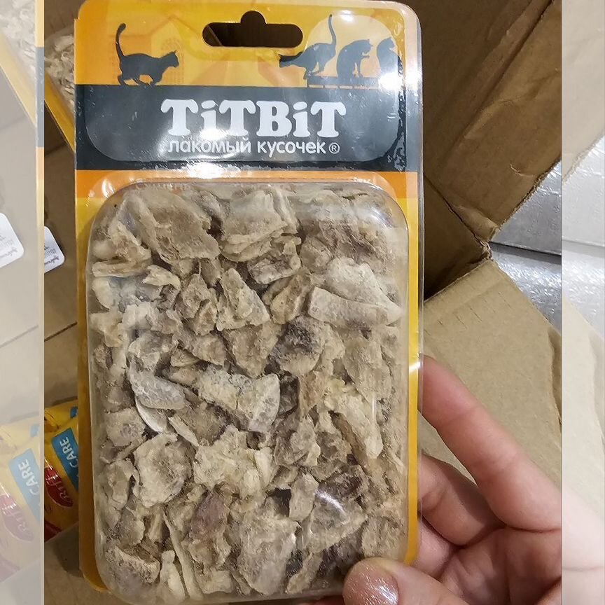 Лакомство для кошек-лёгкое сухое, 8 упаковок