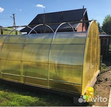 Теплицы из поликарбоната с раздвижной крышей купить в Перми | Товары ...