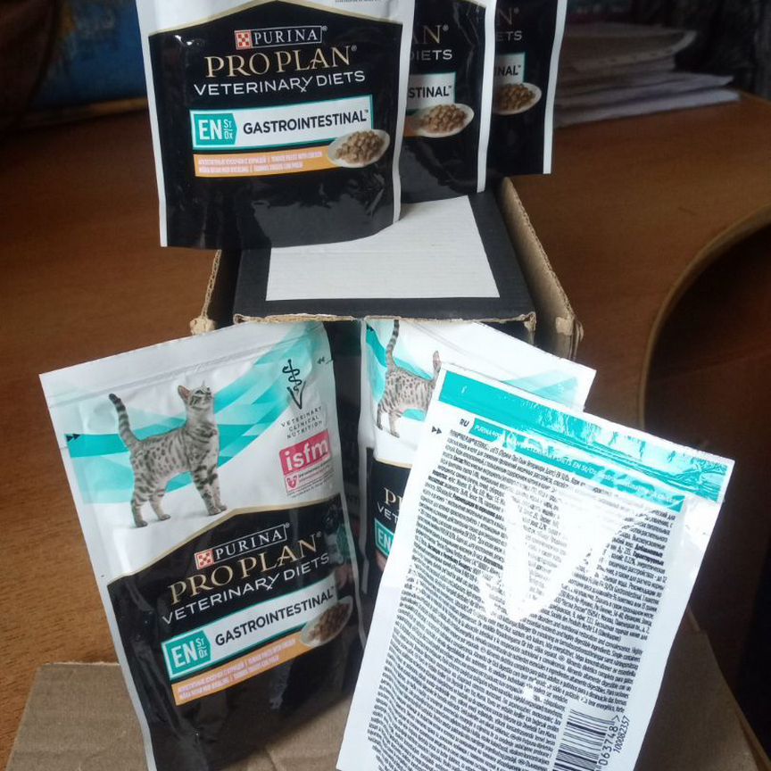 Корм proplan gastrointestinal, 1 коробка(24 пауча)