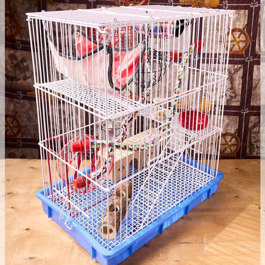 Клетка для шиншилл крыс птиц грызунов хорька
