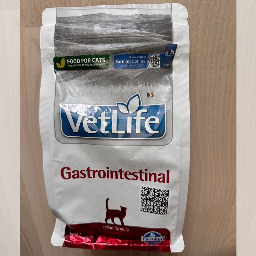 Сухой корм farmina VET life gastro для кошек